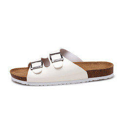 summer comfortable beach walking soft flat faux suede wooden men women slippers sandals