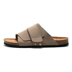 2021 ladies new fashion Adjustable buckles solid color cork bottom flat sandals and slippers women's outer wear home slippers