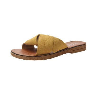 Women Summer Beach Shoes  Casual Flat Bottom Rubber Outsole Material