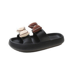 Bowknot Upper Beach Shoes Women  Thick Bottom Non Slip  Beach Shoes