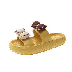 Bowknot Upper Beach Shoes Women  Thick Bottom Non Slip  Beach Shoes