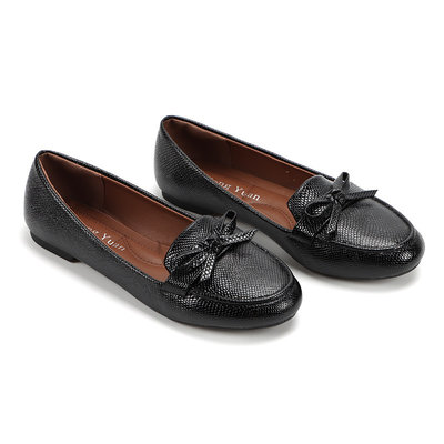 Stylish Ladies  Comfortable Solid Color Flat Sweet PU Casual Shoes