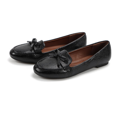 Stylish Ladies  Comfortable Solid Color Flat Sweet PU Casual Shoes