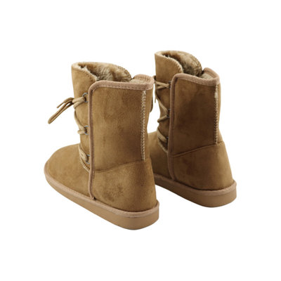 Warm Lace Snow Boots Breathable Lady Winter Warm  Snow Boots