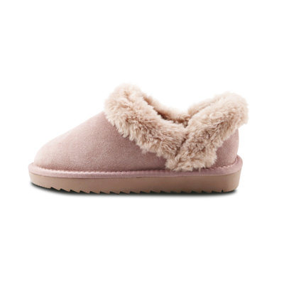 women winter cow suede Flat heel short wool  non-slip snow boots platform boots