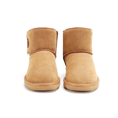 Best Selling Winter Flat Heel Non Slip Women  Fluffy Wool Outdoor Boots