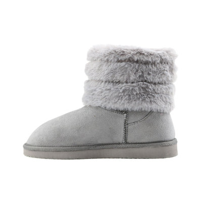 winter faux suede half booties suede ankle snow boots for women