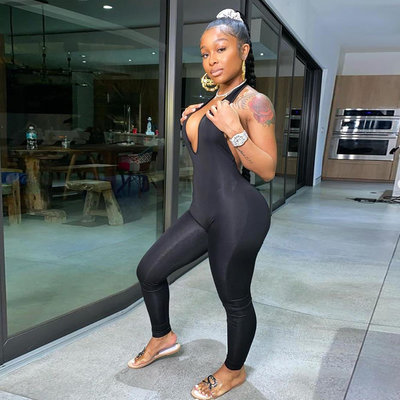 High Fashion Deep-V Neck Women Bodycon One Piece Women Jumpsuit Sexy sportswear women yoga sport suit ems