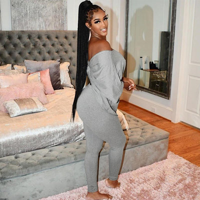wholesale custom women ruched butt yoga set grey tight sports suit ladies workout sportswear long sleeve gym wear