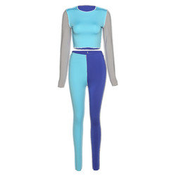 ladies Yoga Set Sports Suit yoga Pant and bra Solid color youth sportwear Woman Gym Wear patchwork crop Tops Fitness clothes