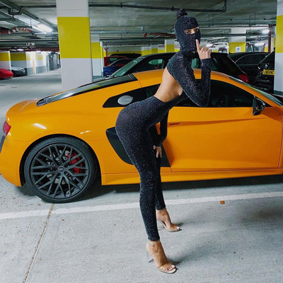 Backless Women Jumpsuit  Sportswear Breathable Solid Pattern