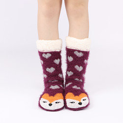 2021 Lovely adults chunky coral Christmas Slipper Socks Cozy Warm home Floor Socks winter socks for women