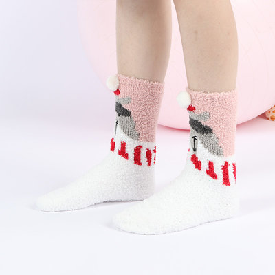 hot sales ladies Soft Comfortable Sock Women Cute cartoon animal Warm Winter Floor Sleeping Fuzzy Socks For Girl