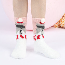 hot sales ladies Soft Comfortable Sock Women Cute cartoon animal Warm Winter Floor Sleeping Fuzzy Socks For Girl