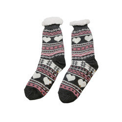 Thick Warm Knit Fuzzy Fluffy Slipper Socks Home Indoor Sherpa Lining Slipper Socks
