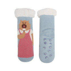 female winter skin-friendly breathable mid length sherpa socks non-slip homes socks antiskid absorb sweat women fuzzy sock