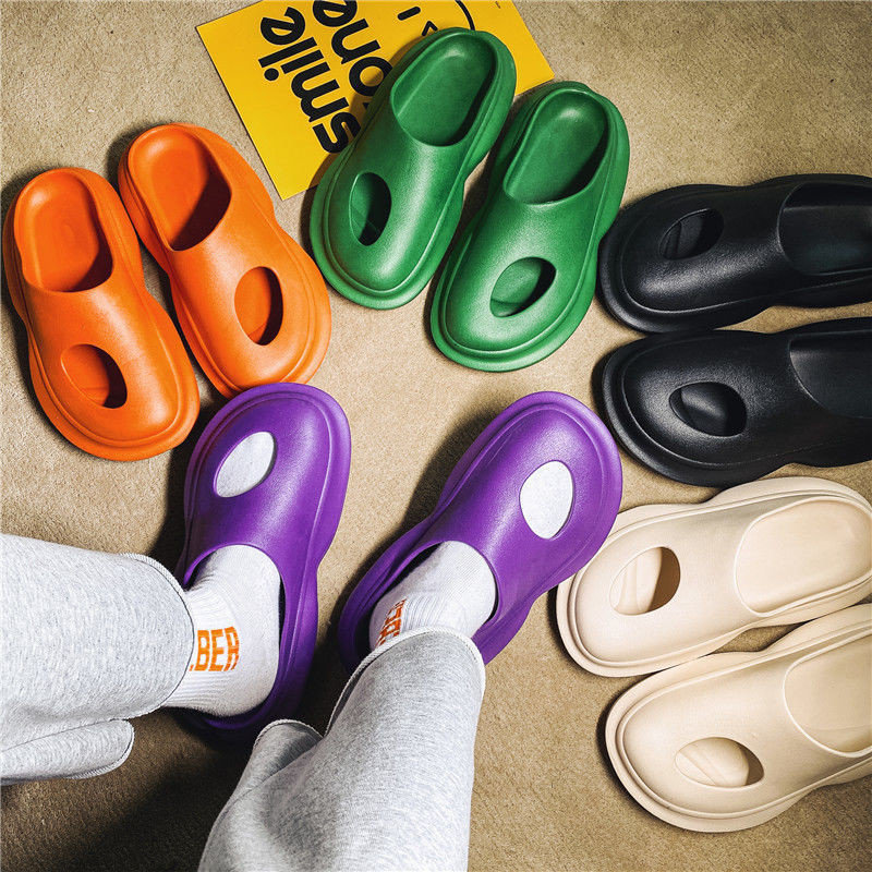 High quality summer sandals unisex couple indoor and outdoor Men solid color slides slippers designer sandals women famous brand