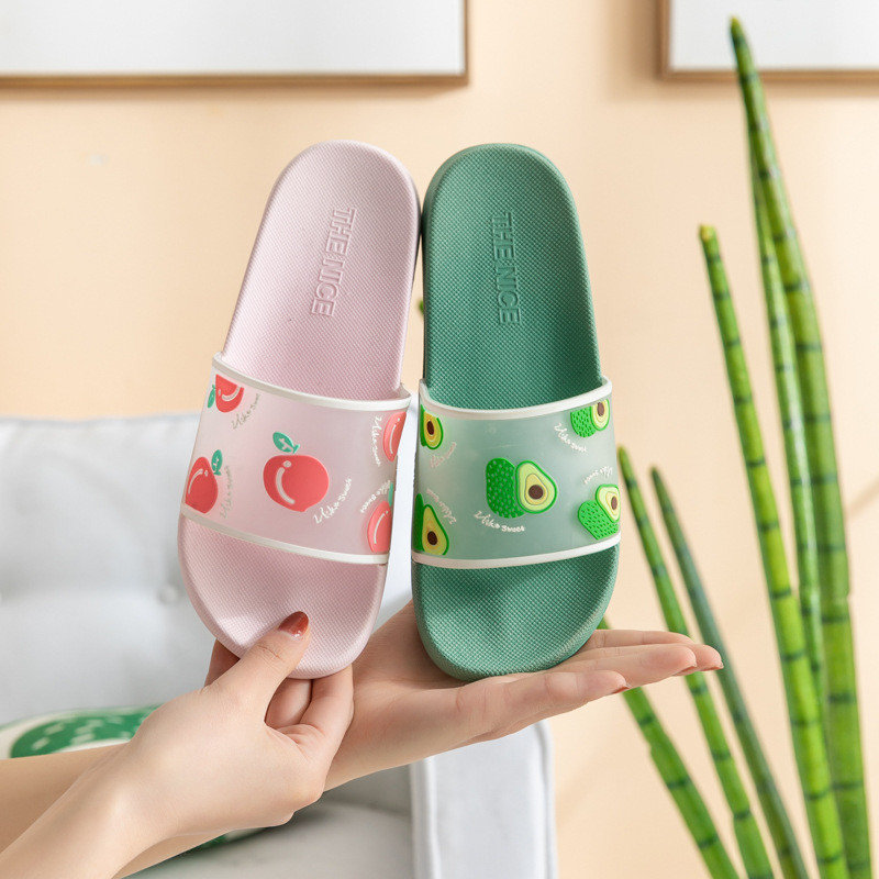 2021 new cute fruit pattern sandals summer ladies indoor casual slippers non-slip wear-resistant comfortable slippers