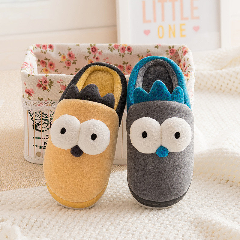Wholesale children autumn winter warm slippers boys and girls cute cartoon non-slip thick bottom baby home indoor s