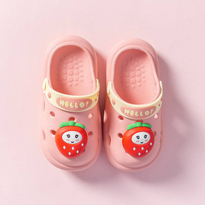 Factory supply 2021 Children Cartoon beach Sandal Babies Summer Slippers High Quality Kids hole house shoe