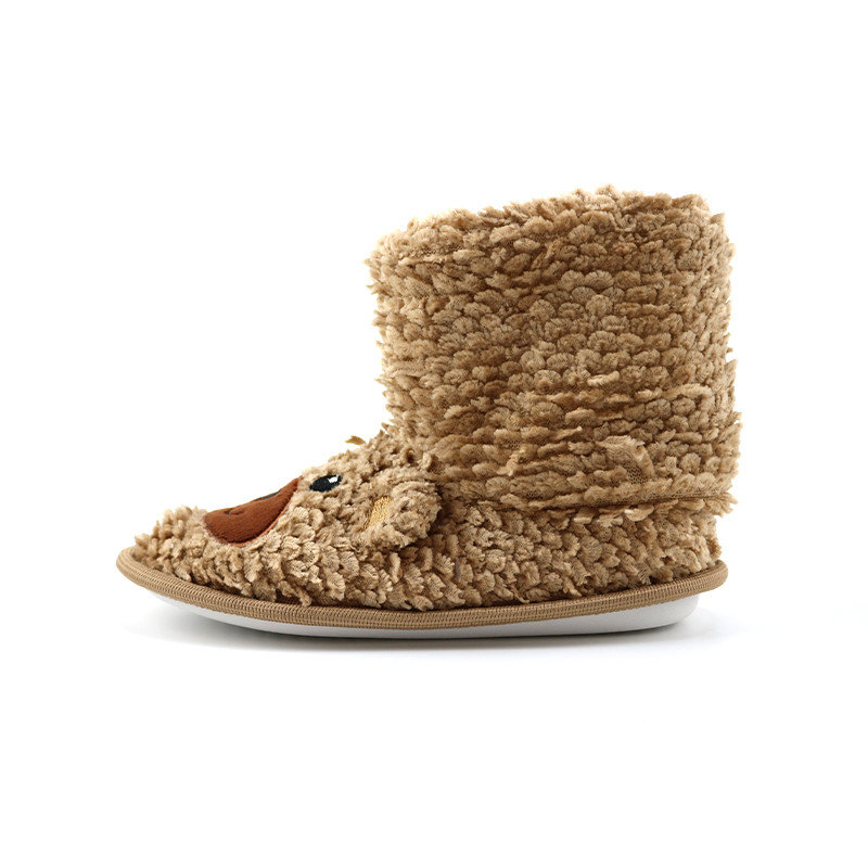 2019 Cozy Plush Slippers  Warm children winter boots  house indoor  slipper