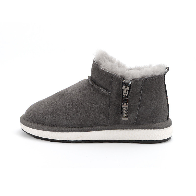 Breathable Anti Slippery Women Winter Ankle Boots With Popcorn Soles