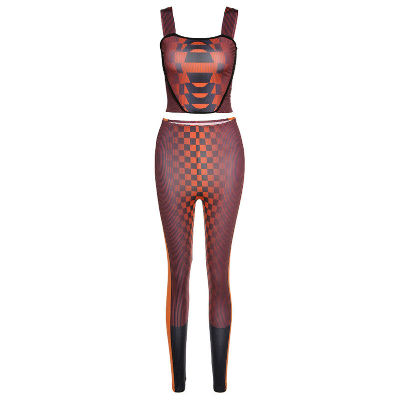 Gym Ladies Sports Outfit  Sleeveles  Exercise  Polyester  Material