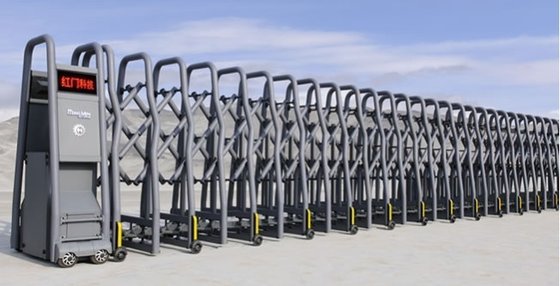 434MHz Wireless Trackless Auto Folding Gate With Intelligent Motor 15M/Min