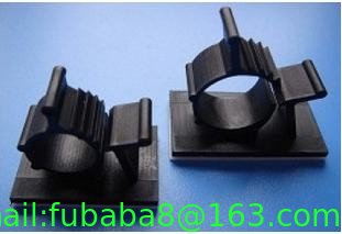 Adjustable stick-type cable clamp
