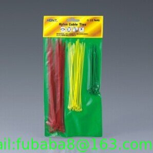 Tag card separated polybag nylon cable ties