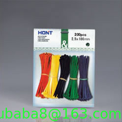 Blister card package nylon cable ties