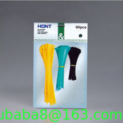 Blister card package nylon cable ties