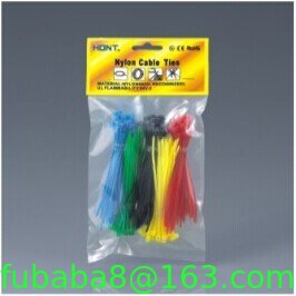Tag card polybag package nylon cable ties