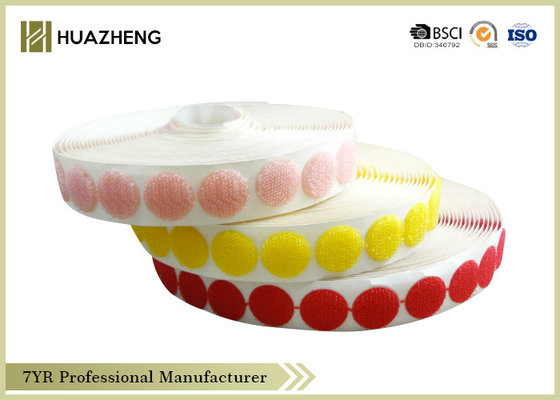 Waterproof Strong Adhesive Hook Loop Dots Coins Durable 30% Polyester
