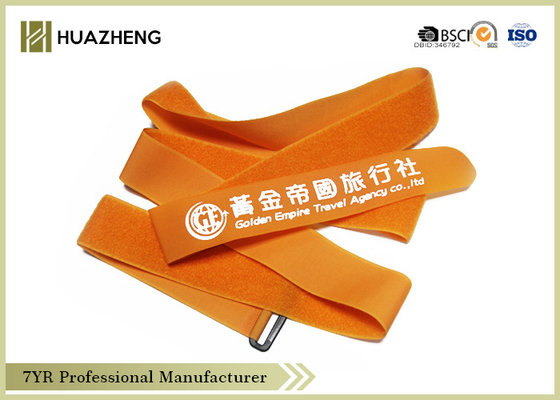 Orange Adjustable Luggage Security Strap Self-locking RoHS PAHs