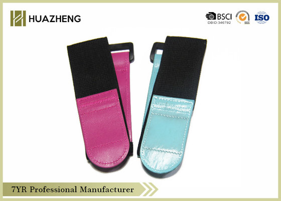 Elastic Hook And Loop Strap With Buckle , Elastic Bandage Eco - friendly