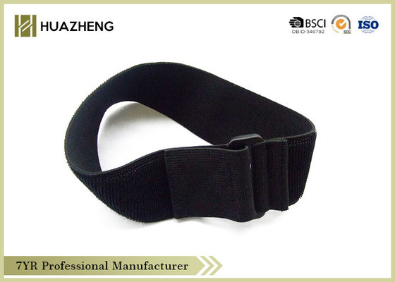 Strong Strech Black Elastic Hook Loop Strap with Buckle for Medical Euipment