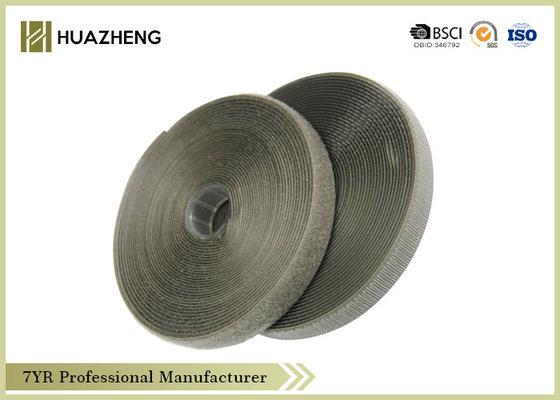 20mm Brown Hook And LoopTape Customized Hook Loop Tape for fastening