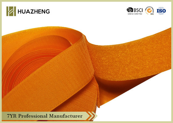 Orange 50mm Soft Hook And Loop Tape Sew on Bags / Shoes