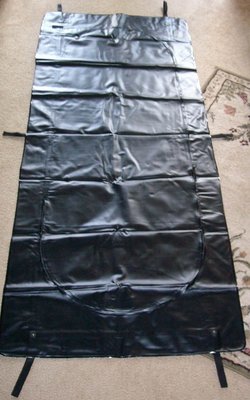 Transporte resistente 12-20Mil de las bolsas para transportar cadáveres negras del PVC o de PEVA de la manija de la correa de las correas