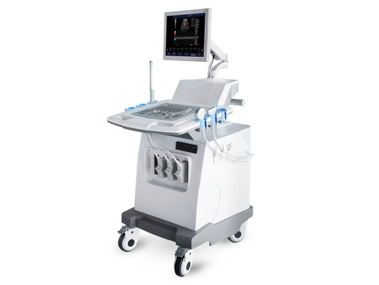 sistema de diagnóstico del color de Doppler de la máquina médica Lleno-digital del ultrasonido con la carretilla móvil