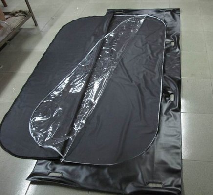 La estructura 8 en las manijas 12mil a las bolsas para transportar cadáveres del PVC 20Mil o de PEVA apoya transporte resistente