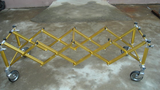 equipo mortuorio del camión de aluminio de la iglesia de Anodiezed de la rueda 6Inch con el marco de 4 o 5 X