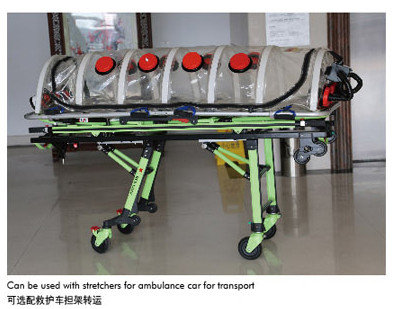 Negative Pressure Isolatioin Medical Emergency Stretcher Of Plastic