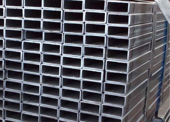 JIS ERW Galvanized Steel Pipe 20 * 30mm - 150 * 200mm Size Optional