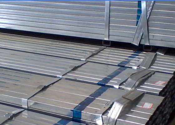 Cold Rolled Galvanized Steel Square Tubing , BS1387 Galvanized Square Pipe