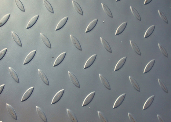 Thickness 3.0mm Chequer Plate Sheet , Slip Resistant Tread Plate Steel