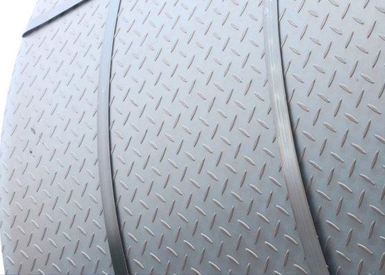 S235JR Checker Plate Sheet , Thickness 1.7 - 12mm Diamond Plate Metal Sheets