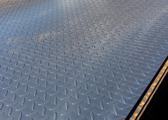 Thickness 3.0mm Chequer Plate Sheet , Slip Resistant Tread Plate Steel