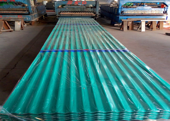 0.8mm Thick Color Coated Steel Roofing Sheet Corrosion Resistance Surface
